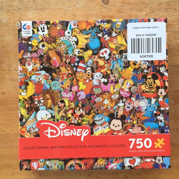ceaco | Games | Disney Collector Pins 75 Pc Puzzle Nwt Sticker On Box ...